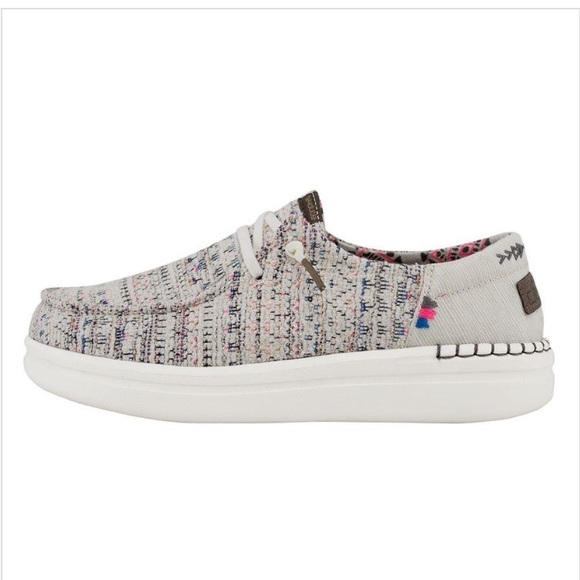 Hey Dude | Shoes | Hey Dude Wendy Rise Boho White Shoes | Poshmark